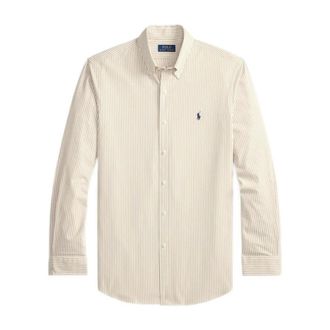 Polo Ralph Lauren Chemise boutonn&eacute;e &agrave; rayures - Homme - Chemises - Beige - Taille: 2XL