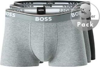 HUGO BOSS Herren Trunks grau Baumwolle unifarben