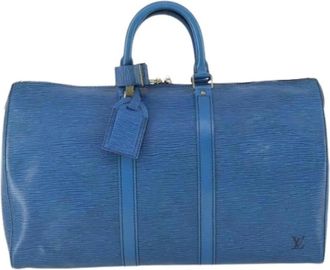 Louis Vuitton unisex, Pre-owned, Bleu, Taille: ONE Size Sac Week-end Pre-owned