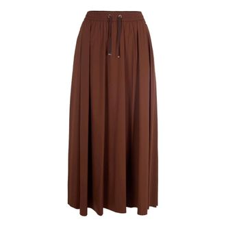 Herno Femme, Jupes, Brun, Taille: 40 FR Light Nylon Stretch Skirt