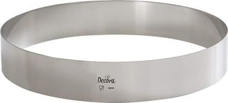 Decora 0063732 TORTENRING RUND AUS Edelstahl Ø 32X4H cm, Silber