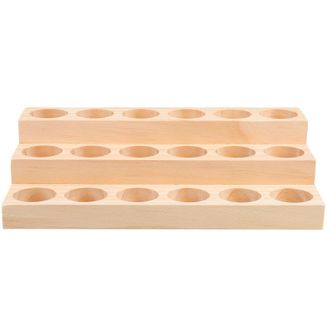 BESPORTBLE Holzregal f&uuml;r &Auml;therische &Ouml;le 3 Lagig Flaschenhalter Aromatherapie Organizer Aufbewahrungsregal f&uuml;r &Auml;therische &Ouml;lflaschen Stabiles Holzdisplay f&uuml;r Zuha