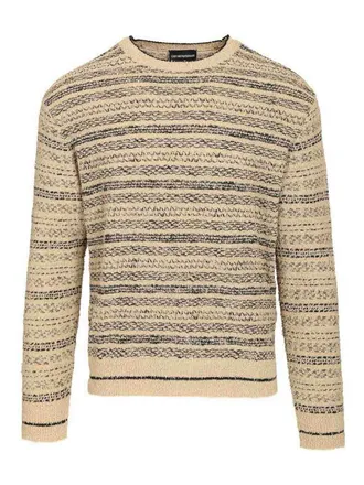 Emporio Armani Pull Col Rond - Multicolore