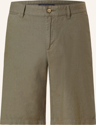 Strokesman's Strokesmans Shorts Slim Fit Mit Leinen gruen