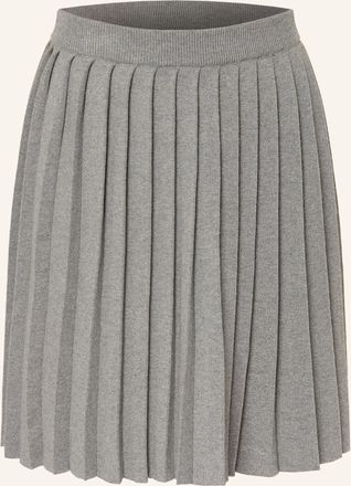 Riani Riani Strickrock Mit Plissees grau