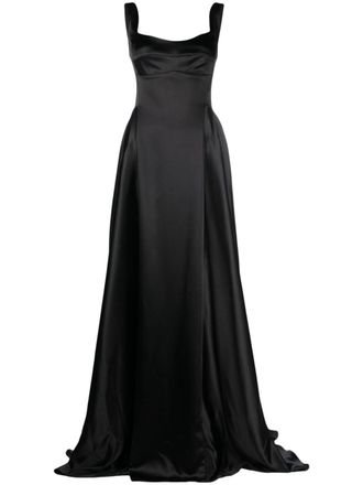 Atu Body Couture Abendkleid in Satinoptik - Schwarz