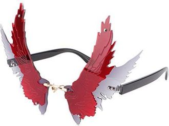 Pretyzoom Lunettes De Soleil Fantaisie Ailes D&eacute;ploy&eacute;es Accessoire F&ecirc;te Pour Homme Femme D&eacute;coration Cr&eacute;ative