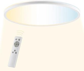 Brilliant LED Panel Lumaro rund Ø 42 cm - dimmbare LED Deckenleuchte mit Fernbedienung - 3000 Lumen, 2700-6500K CCT - Nachtlicht & Timer - moderne Deckenlampe f