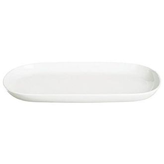 Excelsa Exc&egrave;lsa Home Plat Ovale Blanc 30,4 x 16 Cm