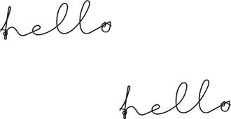 Amosfun 2st&uuml;cke Stylische Buchstaben Wanddekoration F&uuml;r Zuhause Buchstaben Mit Hello Muster F&uuml;r Shop Schwarze Wanddeko Kreative Wandh&auml;ngung