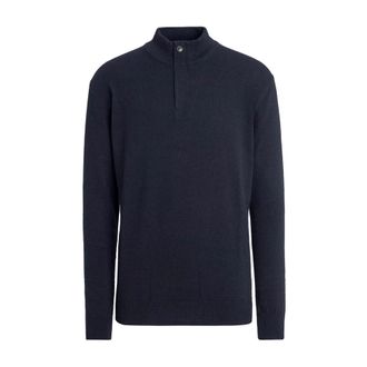 Ermenegildo Zegna Oasi Cashmere Zip Mock Neck Pullover - - Knitwear - Herren - Blau - 4XL