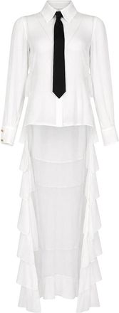 Elisabetta Franchi Chemise - Cr&egrave;me