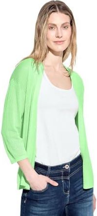 Cecil B253776 Cardigan en Maille, Vert Citron, Femme, Matcha Lime, L Womens