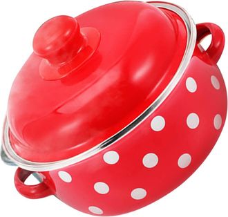 Cabilock Milchtopf Mit Deckel Emaille Kochtopf Suppentopf Für Küche Täglichen Gebrauch Kleiner Milchbehälter Schmortopf Für Milch Instantnudeln Suppe Kochen