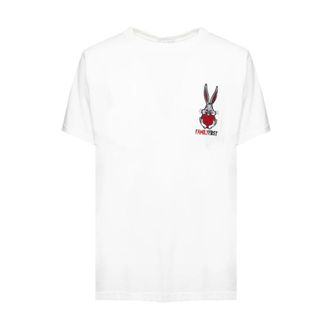 Family Fir$t Milano B-Hugs Crewneck T-Shirt mit Bugs Bunny - - Tops - Herren - Wei&szlig; - L
