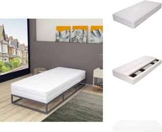 vidaXL Vidaxl - Matelas 120 x 200 cm 7 zones Ressort ensaché 20 cm H2 - Matelas à Ressorts Ensachés - Matelas Confortable - Matelas Double Zone - Matelas