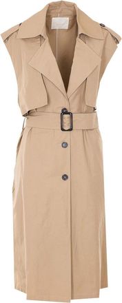 Twinset Robe Au Genou - Beige