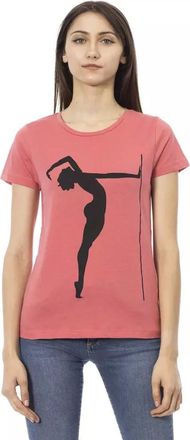 Trussardi Femme, Tops, Rose, Taille: 40 FR T-shirt &agrave; manches courtes Action