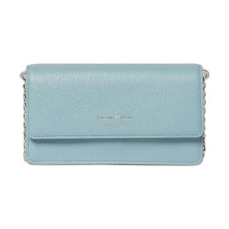 Emporio Armani Sac bandouli&egrave;re en cuir grain&eacute; - Femme - Sacs - Bleu - Taille: ONE Size