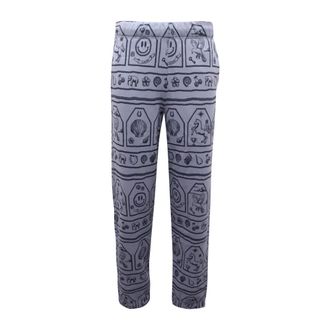 Ganni Heather Sweatpants T3014 - - Trousers - Damen - Blau - XS