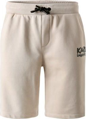 Karl Lagerfeld Herren Sweatshorts beige Baumwolle
