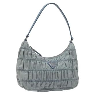 Prada Pre-owned Nylon sacs-prada - Femme - Pre-owned - Bleu - Taille: ONE Size