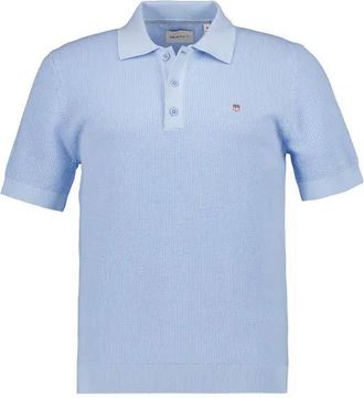 GANT Herren Polo-Shirt blau Baumwoll