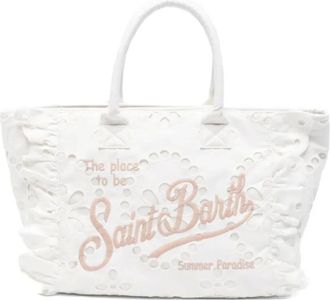 MC2 Saint Barth Femme, Sacs, Blanc, Taille: ONE Size Vanity Volant N