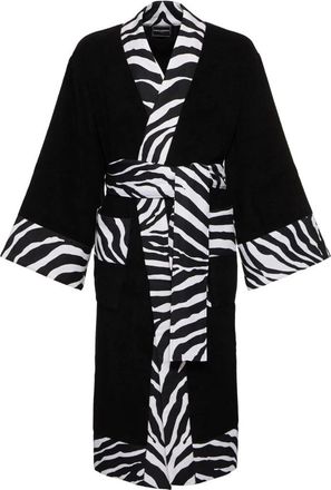 Dolce & Gabbana Femme, V&ecirc;tements de nuit et de d&eacute;tente, Noir, Taille: 42 FR Terry Cotton Bath Robe