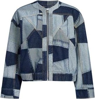 Vila Veste denim patchwork Vishelba en coton