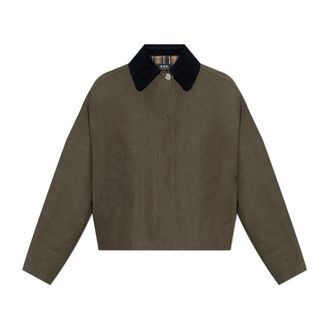 A.P.C. Jacke mit Kragen - - Jackets - Damen - Gr&uuml;n - S