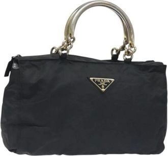 Prada Pre-owned Nylon sacs-main - Femme - Pre-owned - Noir - Taille: ONE Size