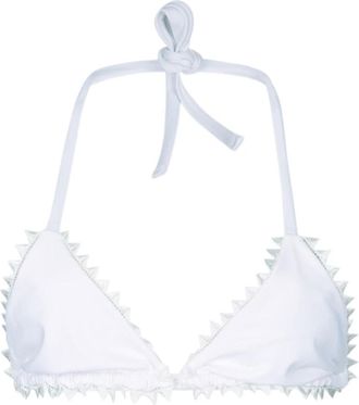Jacquemus Femme, Maillots de bain, Blanc, Taille: 38 FR Le Haut De Maillot Picot