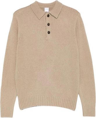 Aspesi Polo en coton avec boutons en nacre - Homme - Tops - Beige - Taille: XL