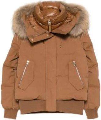 Mackage Femme, Vestes, Brun, Taille: 38 FR Nefi-F Bomber Jacket