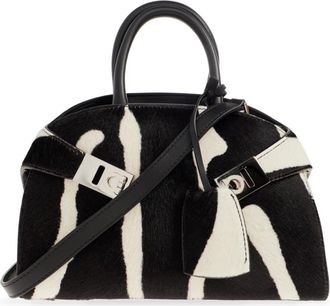 Ferragamo Femme, Sacs, Noir, Taille: ONE Size Hug Mini Handbag