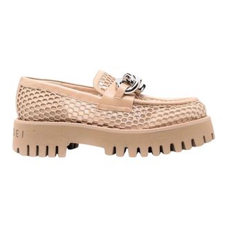 Casadei Loafer mit Plateau und Kettendetail - - Shoes - Damen - Beige - 41 EU