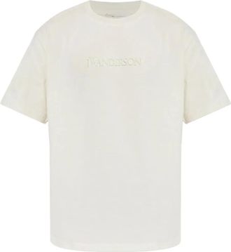 J.W.Anderson t-shirt à logo brodé - Blanc