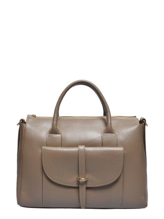Anna Luchini Beige Rindsledertasche