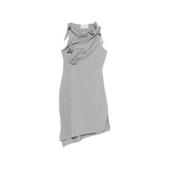 Coperni Asymmetric Bow Cutout Dress - - Dresses - Damen - Grau - M