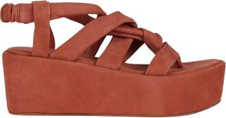 Cortana Femme, Chaussures, Rouge, Taille: 39 EU Sandale &agrave; plateforme avec semelle int&eacute;rieure rembourr&eacute;e