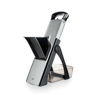 Lacor Lacor - 60860 - Vertical Plus Mandoline, Edelstahlklinge, BPA-frei, Ma&szlig;e: 31x41 cm, 4 Schnittarten, klappbar