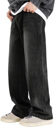 Generic Jean Homme Jeans Homme Jean Homme Regular Confortable Classique D&eacute;chir&eacute; Lav&eacute; Design Split Original - Style Audacieux Et Confort Optimal pour Hommes Mo