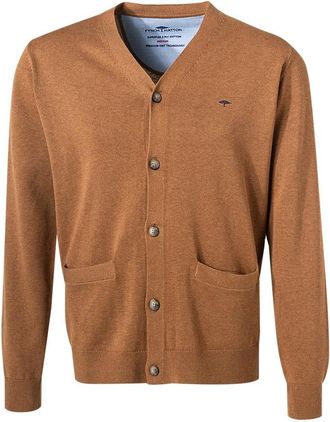 Fynch-Hatton Fynch-Hatton Herren Cardigan braun unifarben