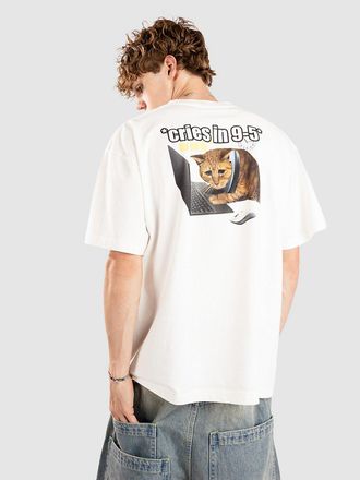 A.Lab Cries In 9-5 Boxy T-Shirt blanc white