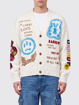 Barrow Wollmisch-Cardigan mit V-Ausschnitt und mehrfarbigem Grafikdruck