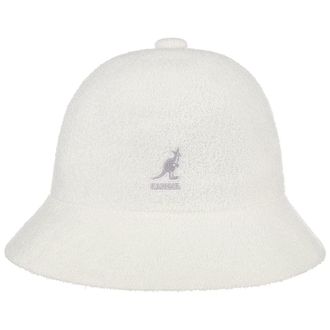 Kangol Bermuda Casual Soft Stoffhut Sommerhut Glockenhut Damen/Herren - Sommer Frühling-Sommer - S (54-55 cm) weiß