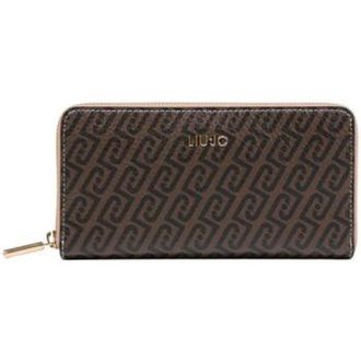 Liu Jo Femme, Accessoires, Brun, Taille: ONE Size Large Monogram Wallet