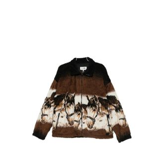 Maison Margiela Intarsia-Patterned Cotton Sweater - Brown