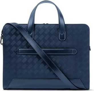 Montblanc Porte documents port&eacute; main en cuir